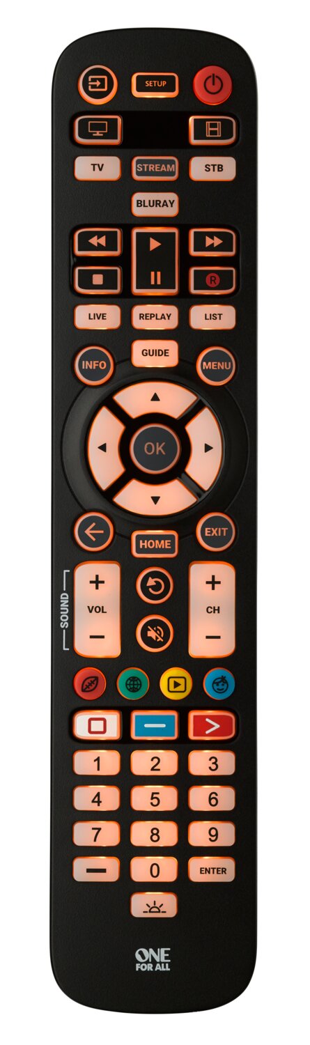 One for All Essential 4-Device Remote Control - URC3640 - The Brick