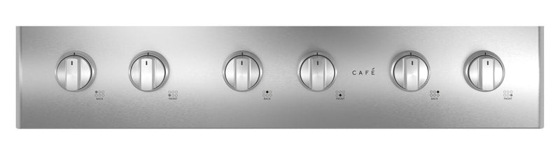 Cafe 36" 6-Element Gas Cooktop - Stainless - CGU366P2TS1 - The Brick