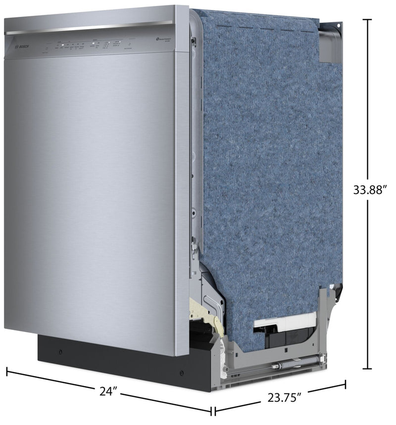 Bosch 300 Series Smart Dishwasher with PureDry® and Third Rack - SH ...