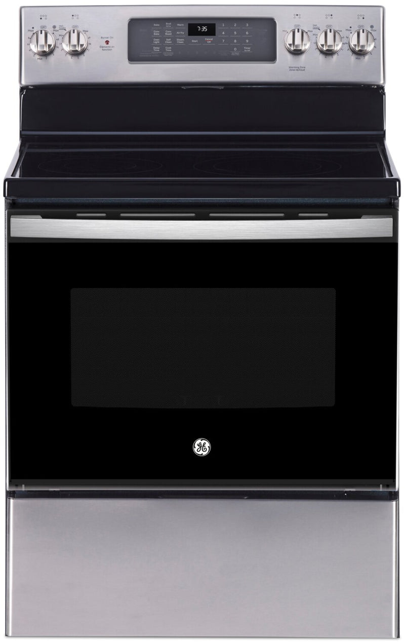 GE 5 Cu. Ft. Electric Range with True European Convection and Air F ...