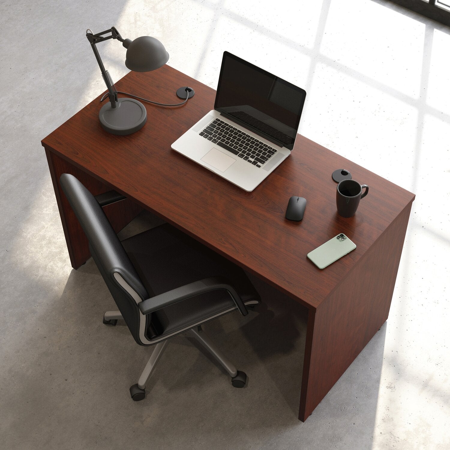 Affirm 47.17 Commercial Grade Office Desk Classic Cherry