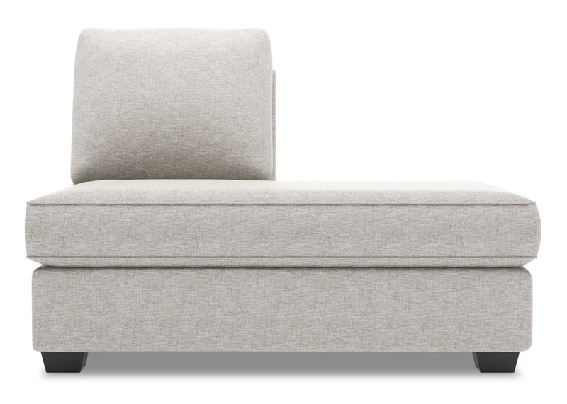 Sofa Lab Roll RAF Chaise Return - Luxury Silver - The Brick