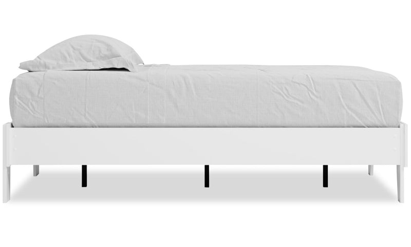 Wolf Platform Bed for Kids, White - Twin Size - The Brick