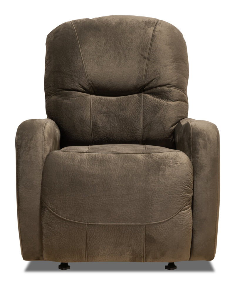 Made in Canada Everett 33.5" Fabric Reclining Chair - Chocolate Brown ...