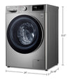 LG 2.6 Cu. Ft. All-in-One Front-Load Washer and Dryer - WM3555HVA | The ...