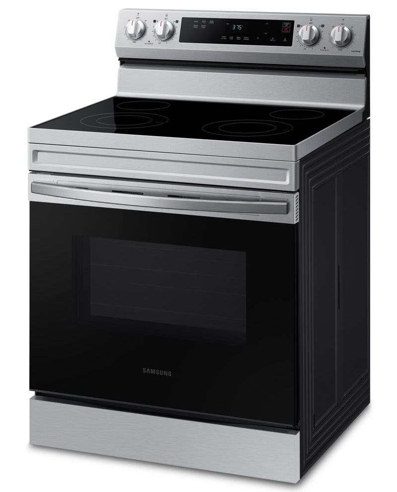 Samsung 6.3 Cu. Ft. Smart Electric Free Standing Range with Steam C ...