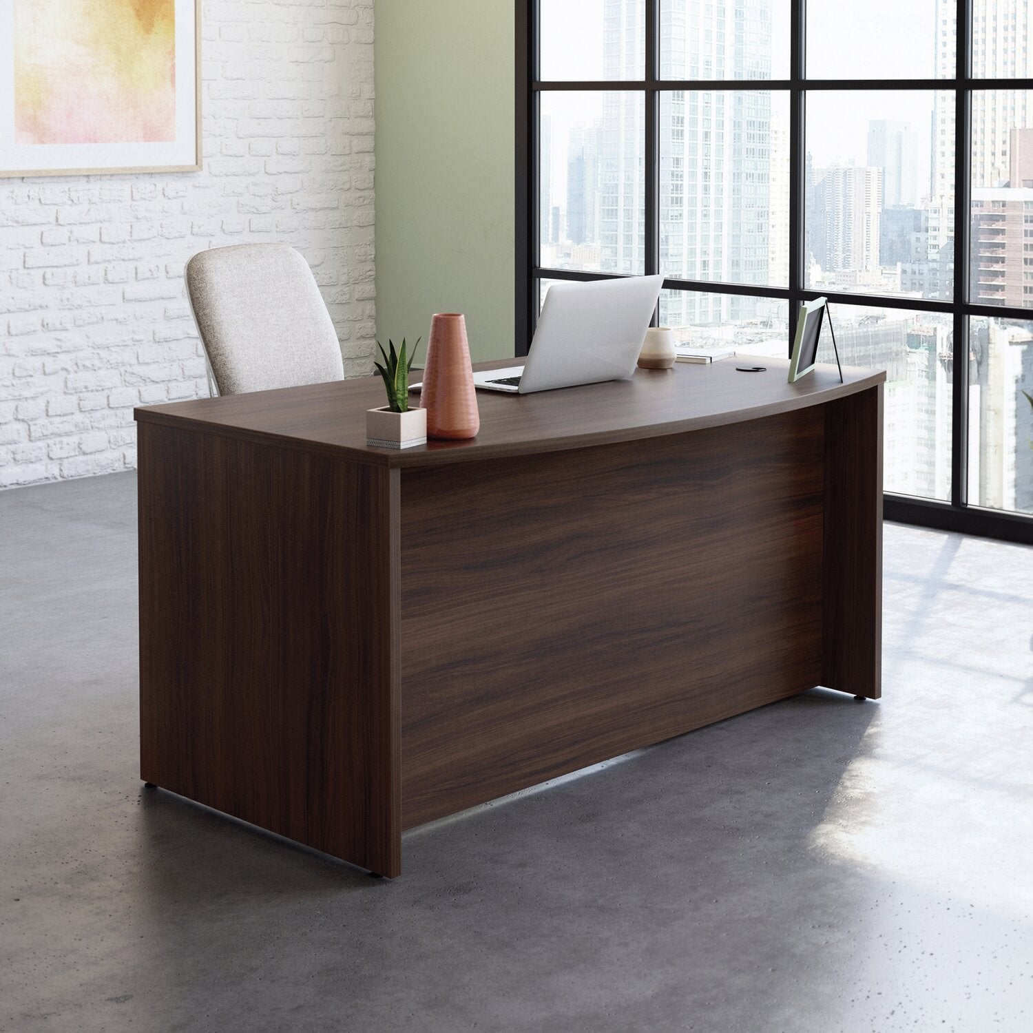 Affirm 59.06" Commercial Grade Office Desk - Noble Elm - The Brick