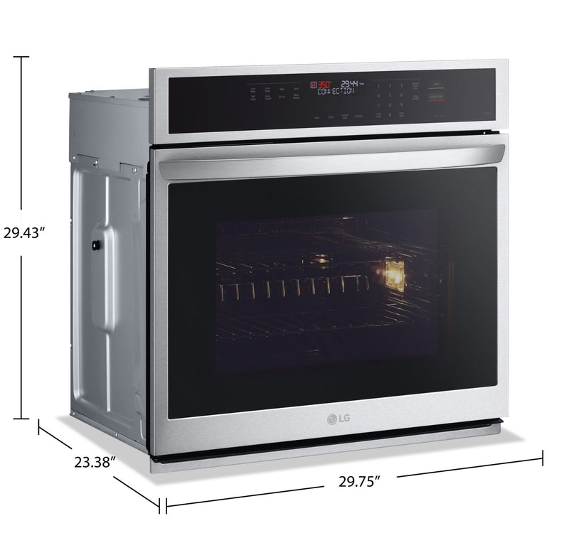 LG 4.7 Cu. Ft. Smart Single Wall Oven with Air Fry - WSEP4723F | The Brick