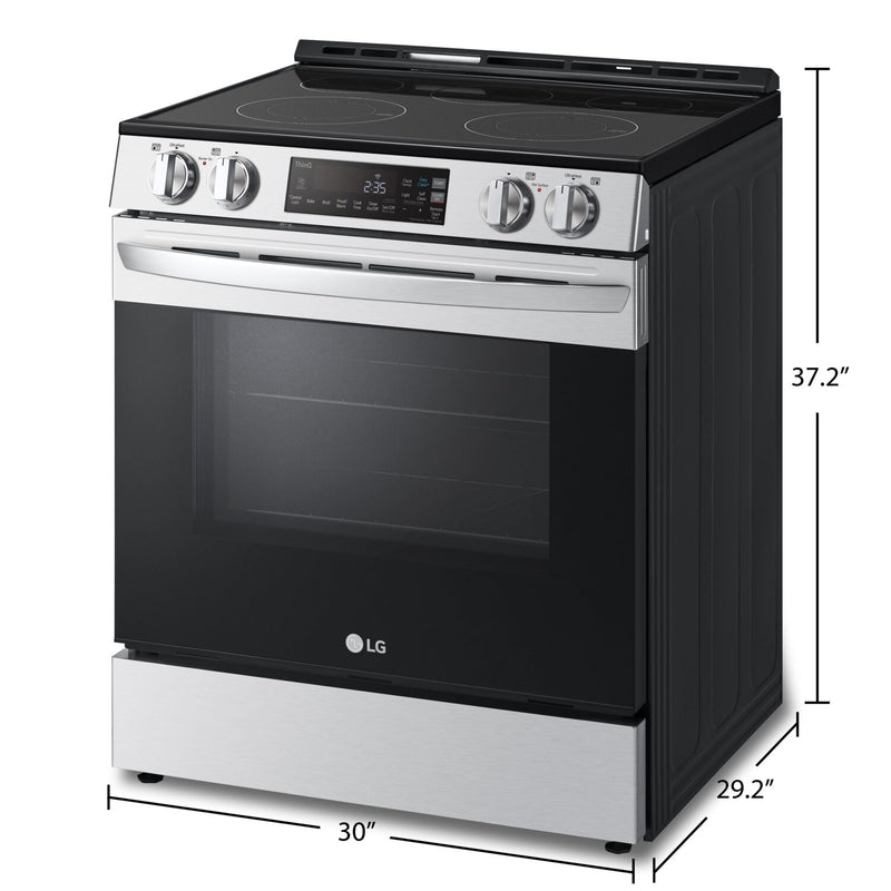 LG 6.3 Cu. Ft. Smart Electric Slide-In Range - LSEL6331F | The Brick