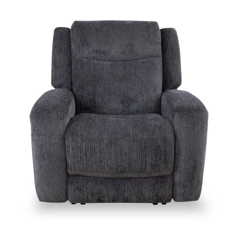 Atlantis 38" Fabric Zero Gravity Power Reclining Chair - Dark Grey ...