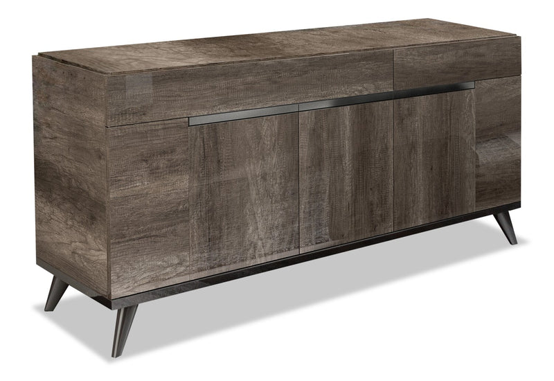 Gino Dining Server with Storage - Made in Italy, Modern, 65"W - Brown ...