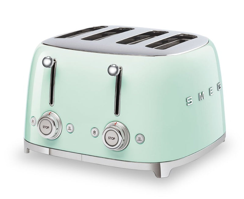 Smeg 4-Slice Long-Slot Toaster - TSF03PGUS - The Brick