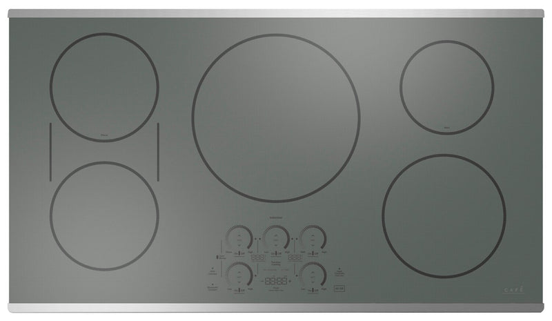 Cafe 36" 5-Element Electric Cooktop - Stainless - CHP90362TSS - The Brick