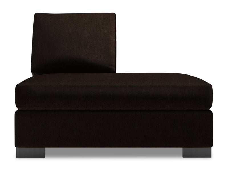 Sofa Lab Track RAF Chaise Return - Luxury Chocolate - The Brick