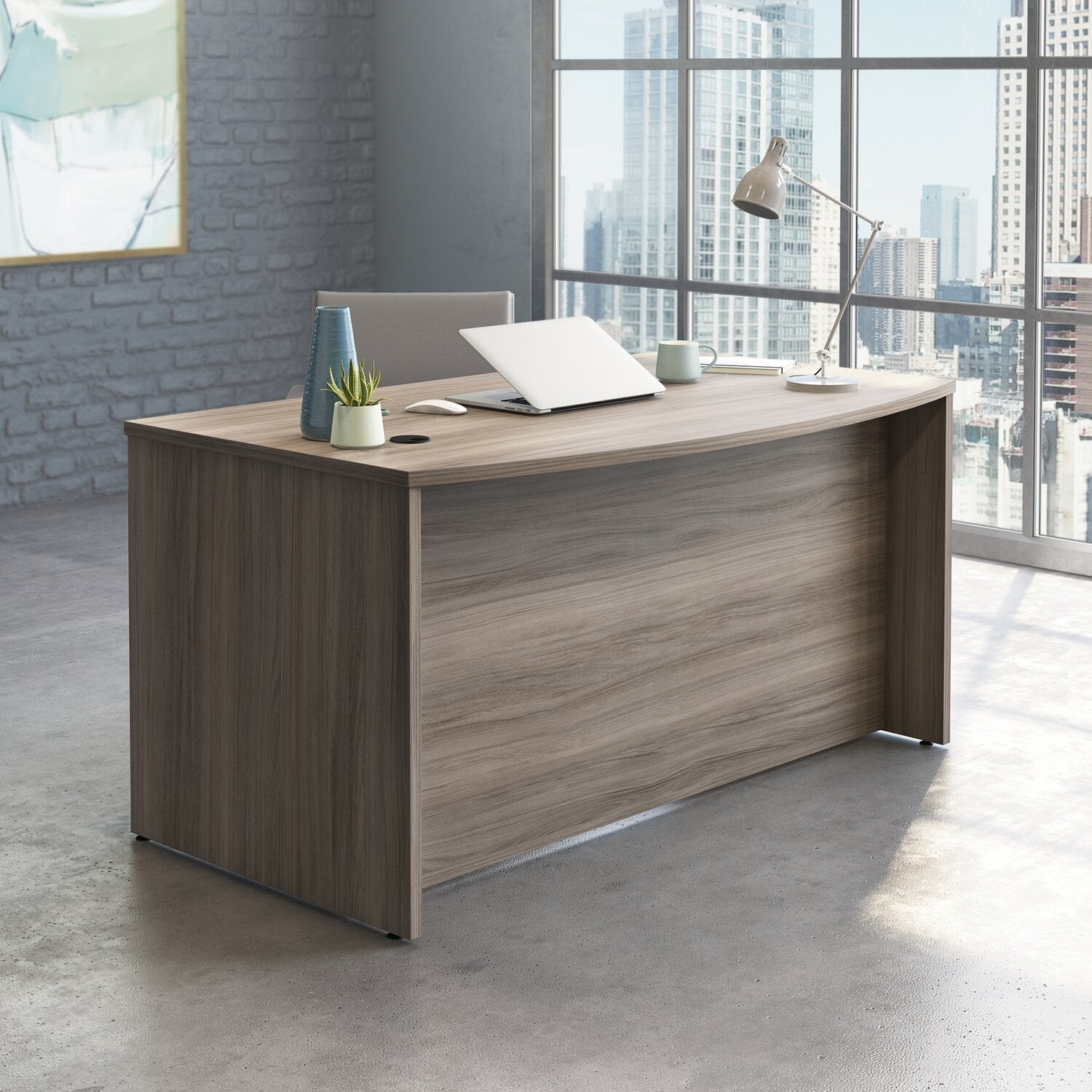 Affirm 59.06" Commercial Grade Office Desk - Hudson Elm - The Brick