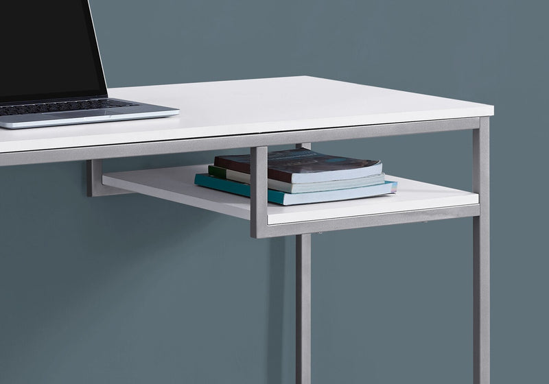 Frankie 48" Office Desk with Shelf - White - The Brick