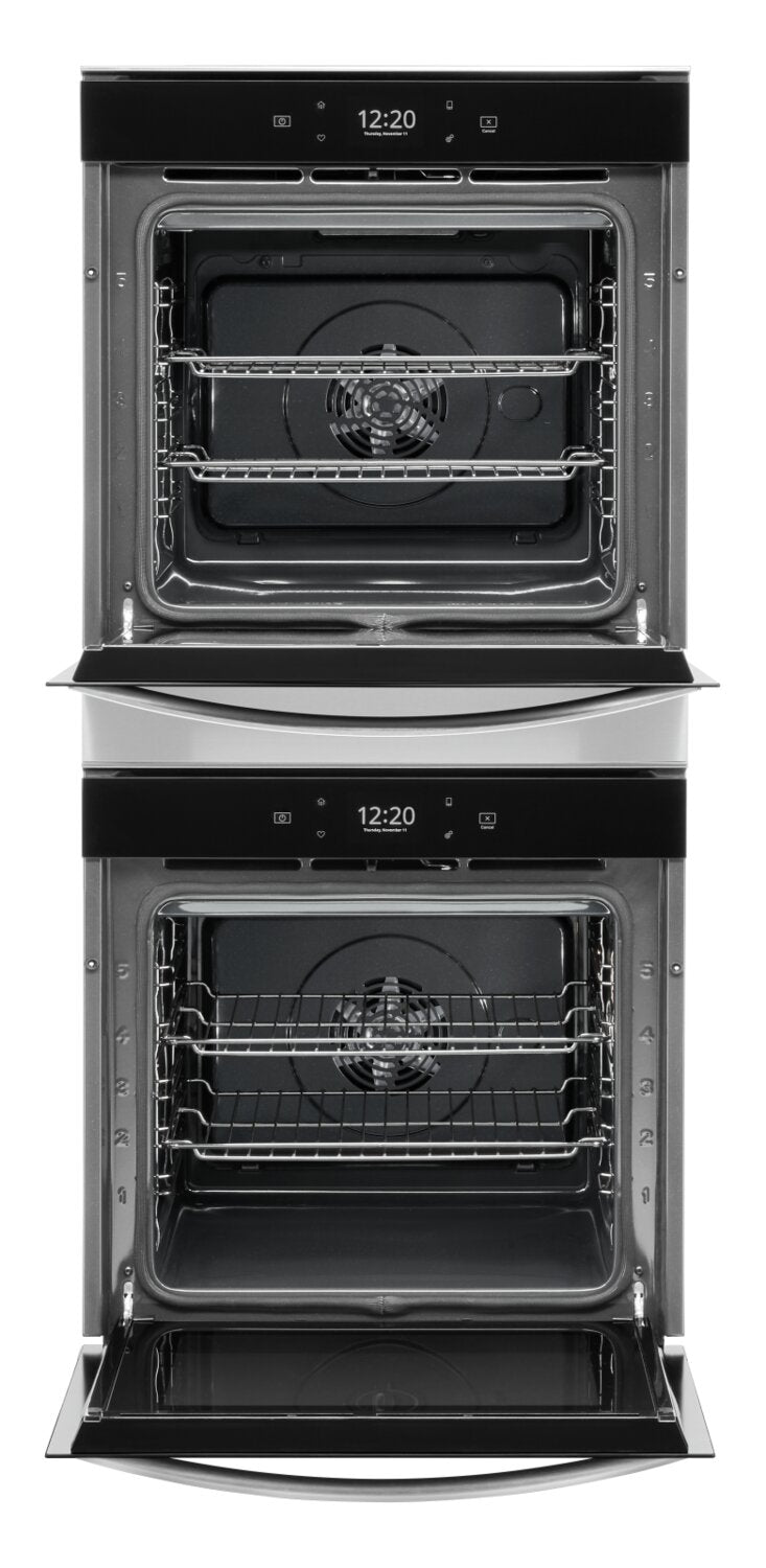 Whirlpool 24" 5.8 Cu. Ft. Electric Double Wall Oven with True Conve ...