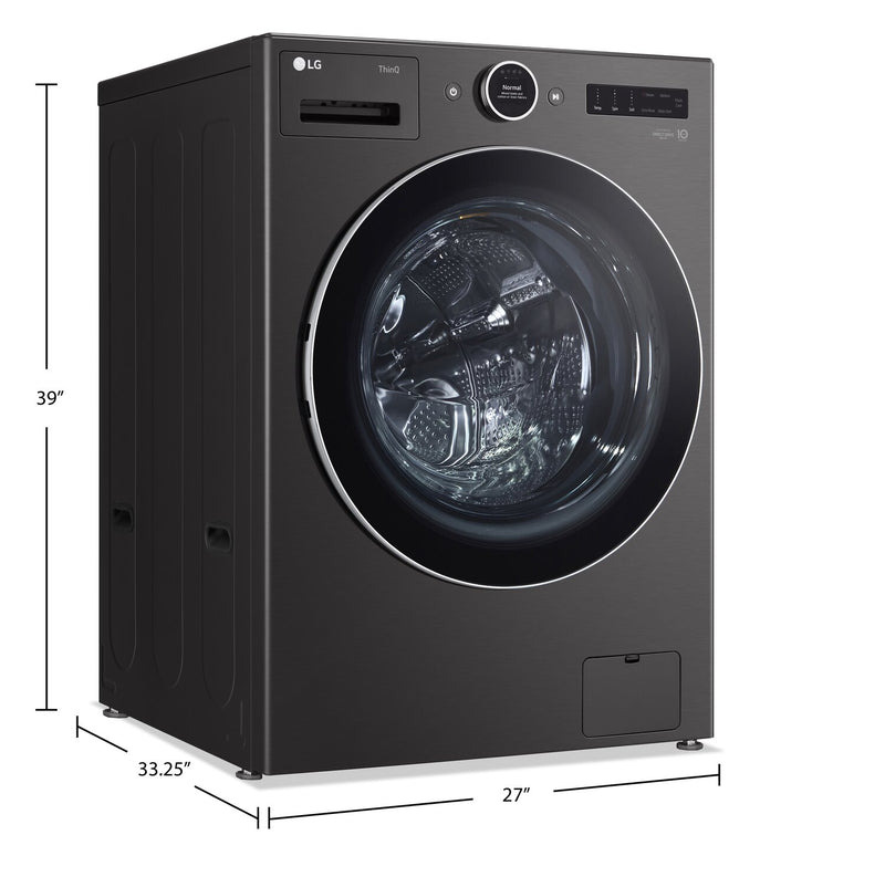 LG 5.8 Cu. Ft. Smart Front-Load Washer with AI DD™ 2.0 - WM6700HBA ...