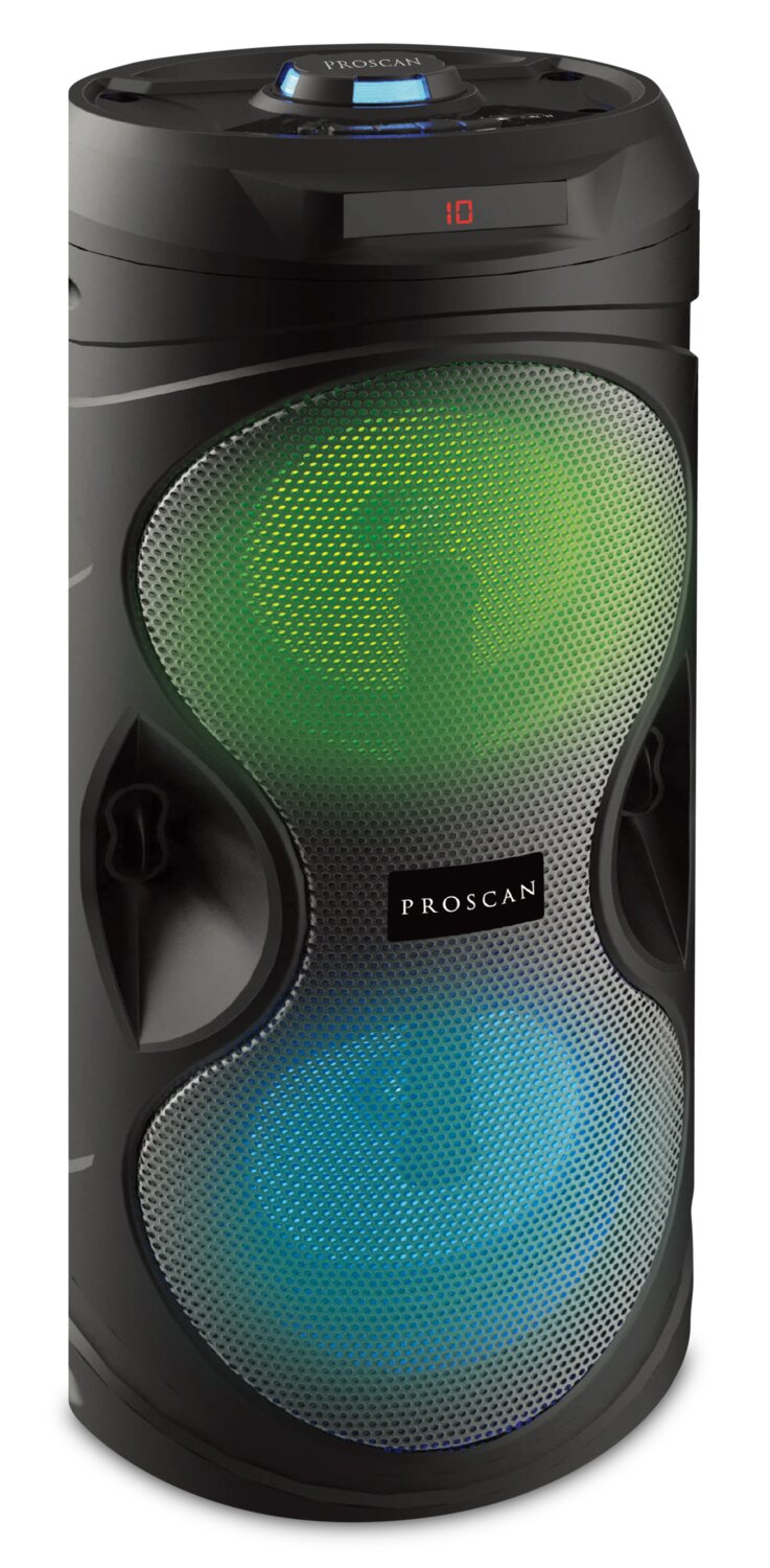 Proscan LED Light Up Bluetooth Speaker - The Brick