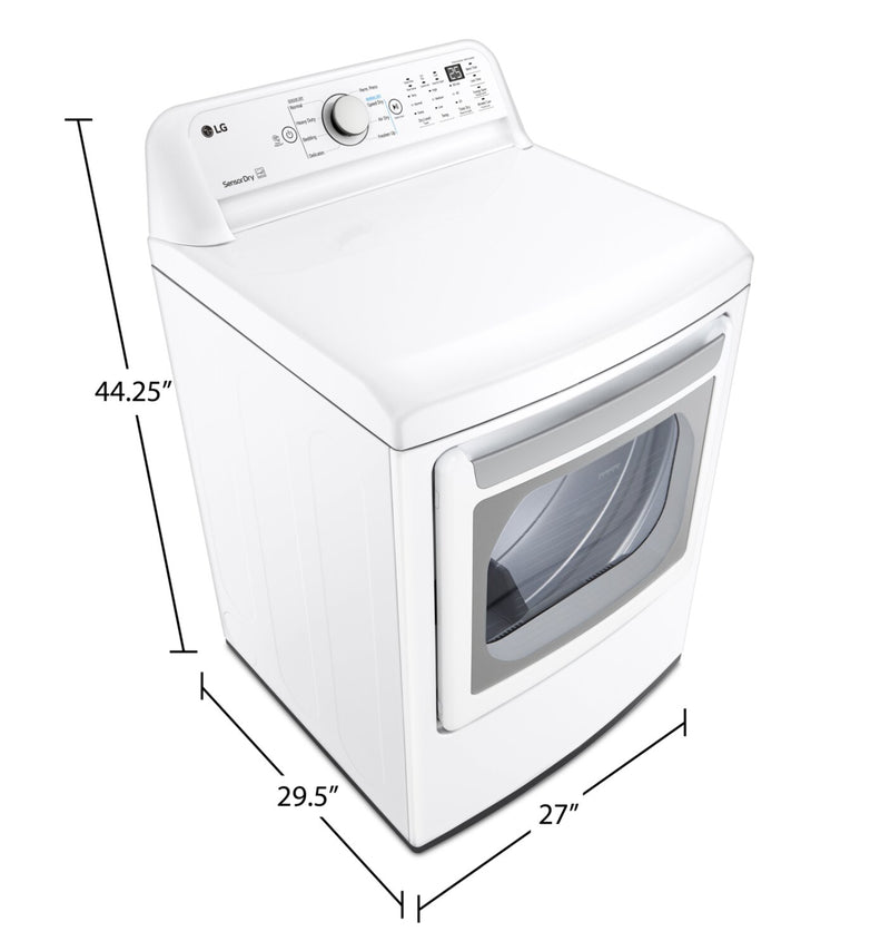 LG 7.3 Cu. Ft. Electric Dryer - DLE7150W | The Brick