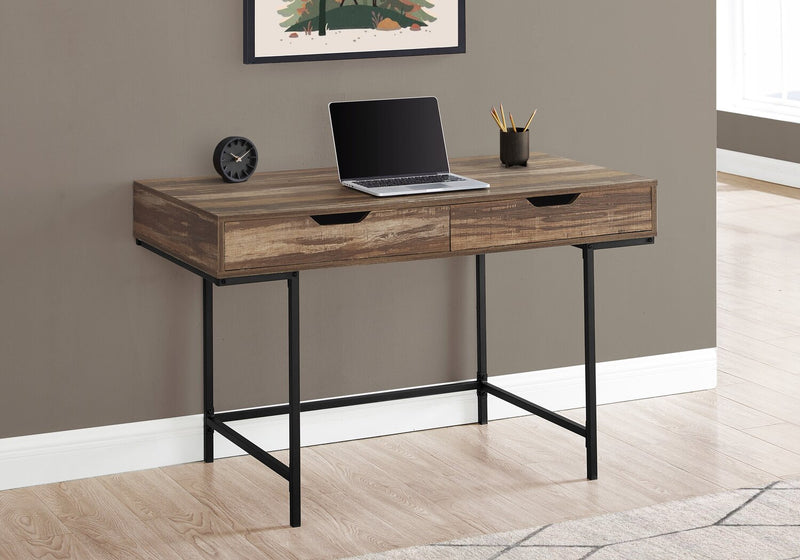 Butler 47.25" Office Desk with 2-Drawers - Brown - The Brick