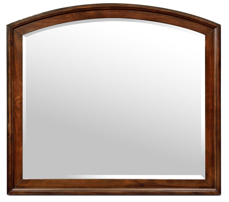 Chelsea Bedroom Dresser Mirror - Cherry Brown - The Brick