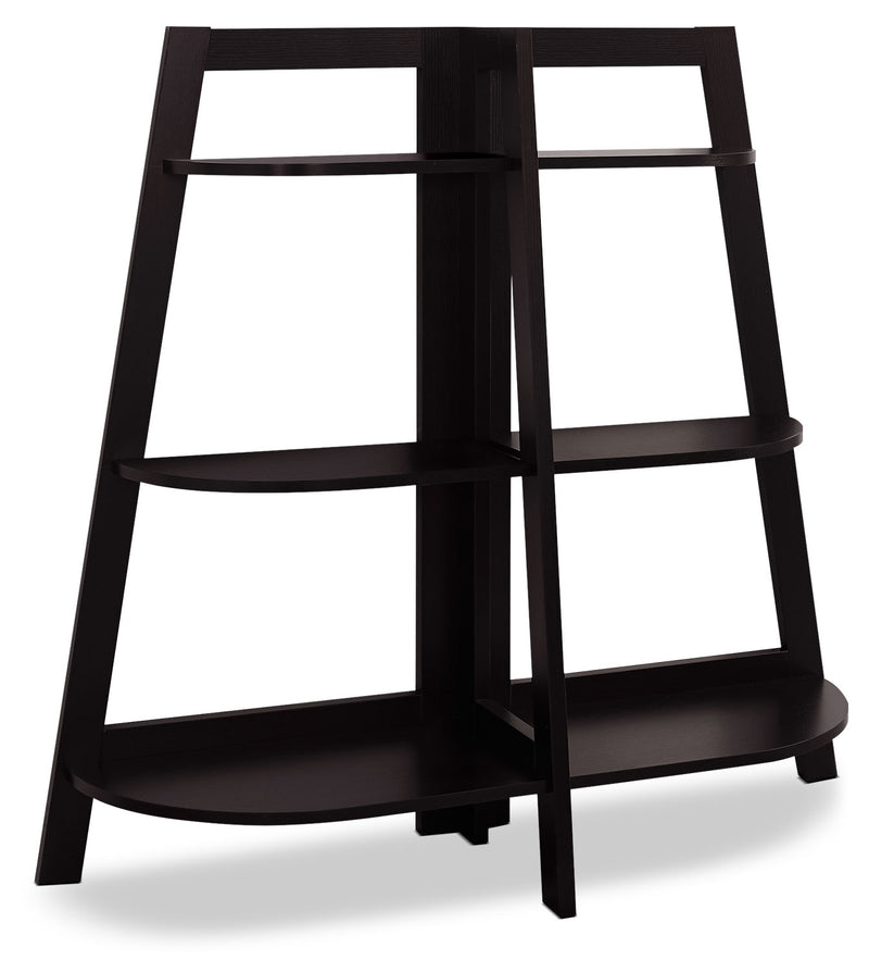 Aline 51" Bookcase with 3 Open Shelves - Cappuccino - The Brick